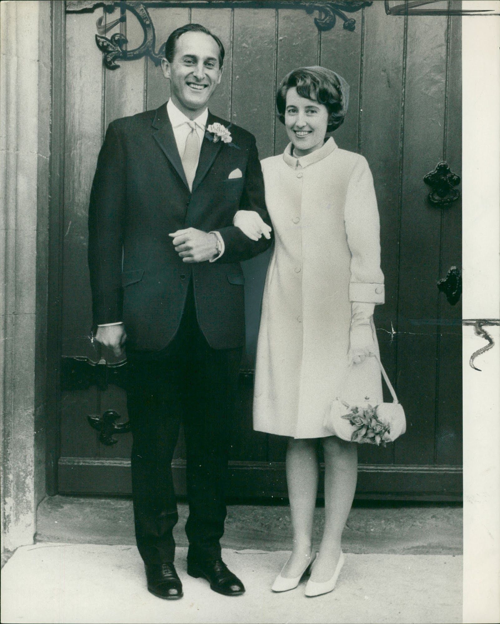 John Edward Barrett's wife Miss Angela Mortimer - Vintage Photograph