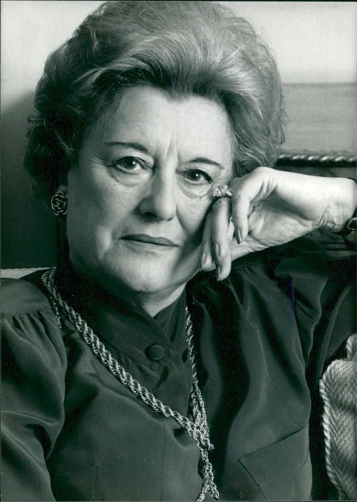 Lady Eileen Joseph, widow of Sir Maxwell Joseph - Vintage Photograph