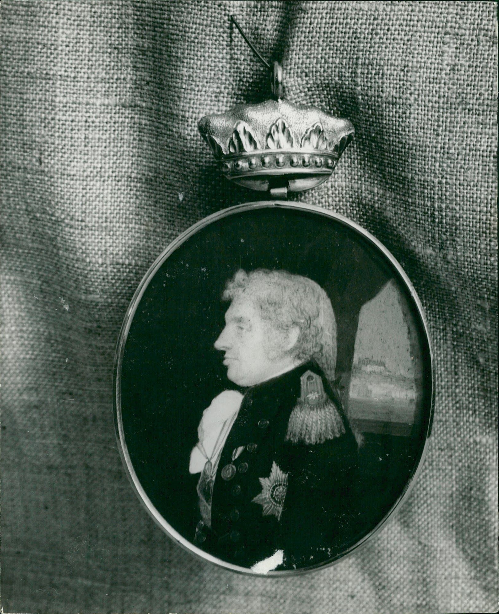 Lord Nelson's locket - Vintage Photograph