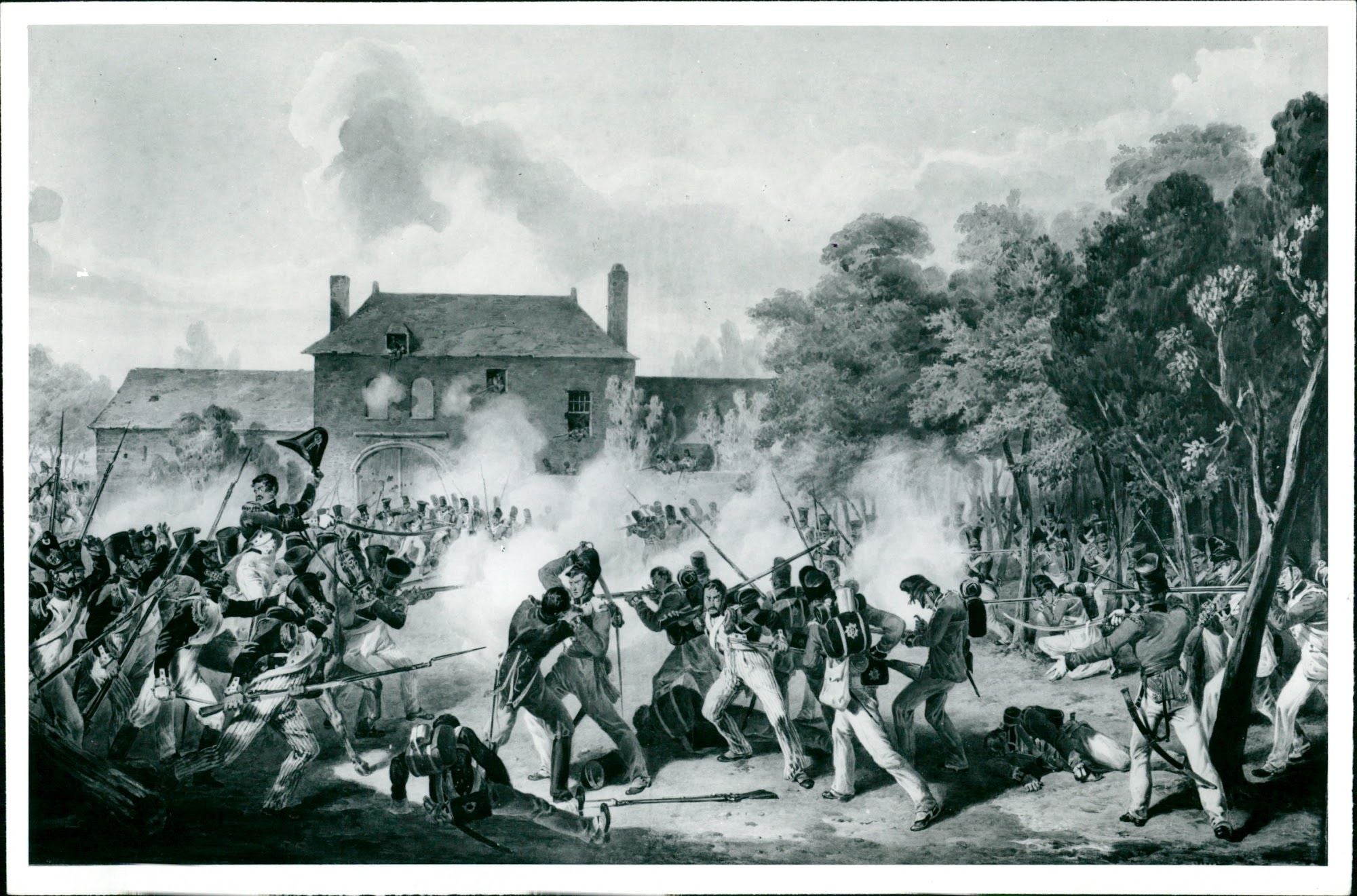 Denis Dighton: The Battle of Waterloo. - Vintage Photograph