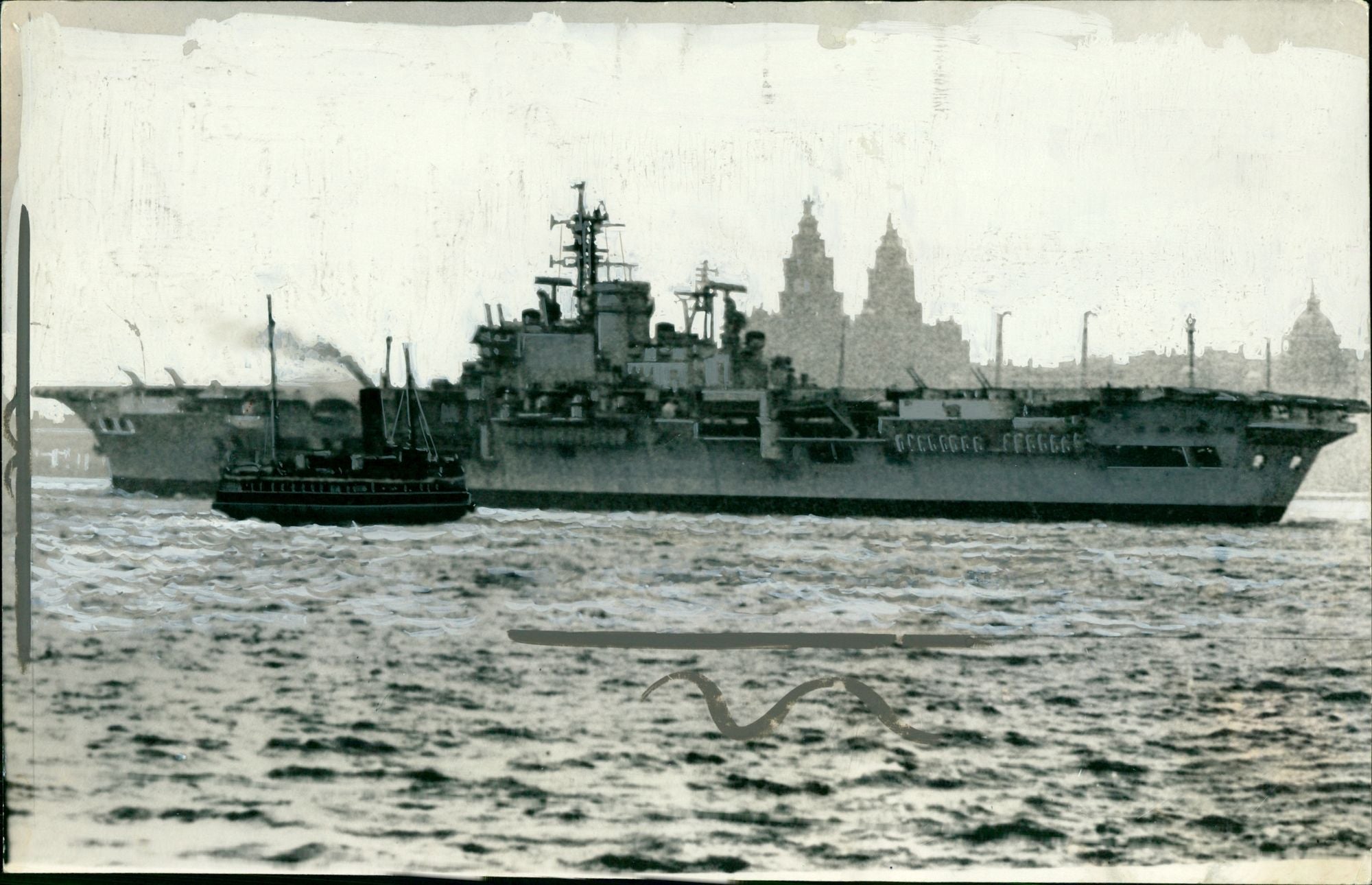 HMS Ark Royal (91) - Vintage Photograph