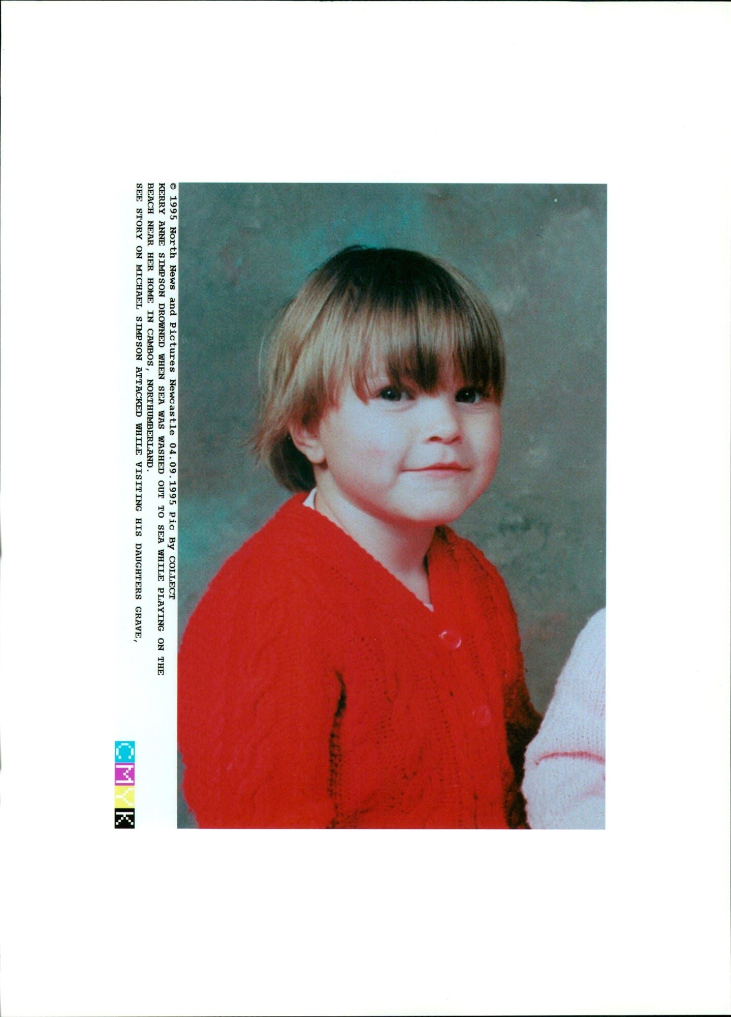 KERRY ANNE SIMPSON DROWNED WHEN SEA WAS WASHED OUT MICHAEL - Vintage P