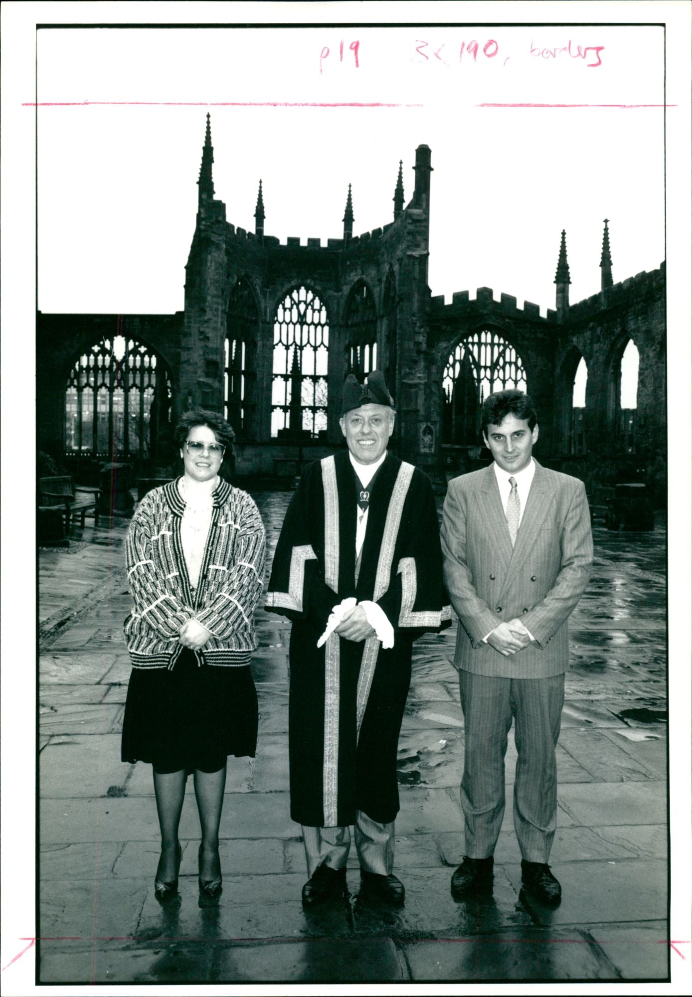 Mr. James Satchwell, his daughter Tacey Satchwell and Keith Routledge.