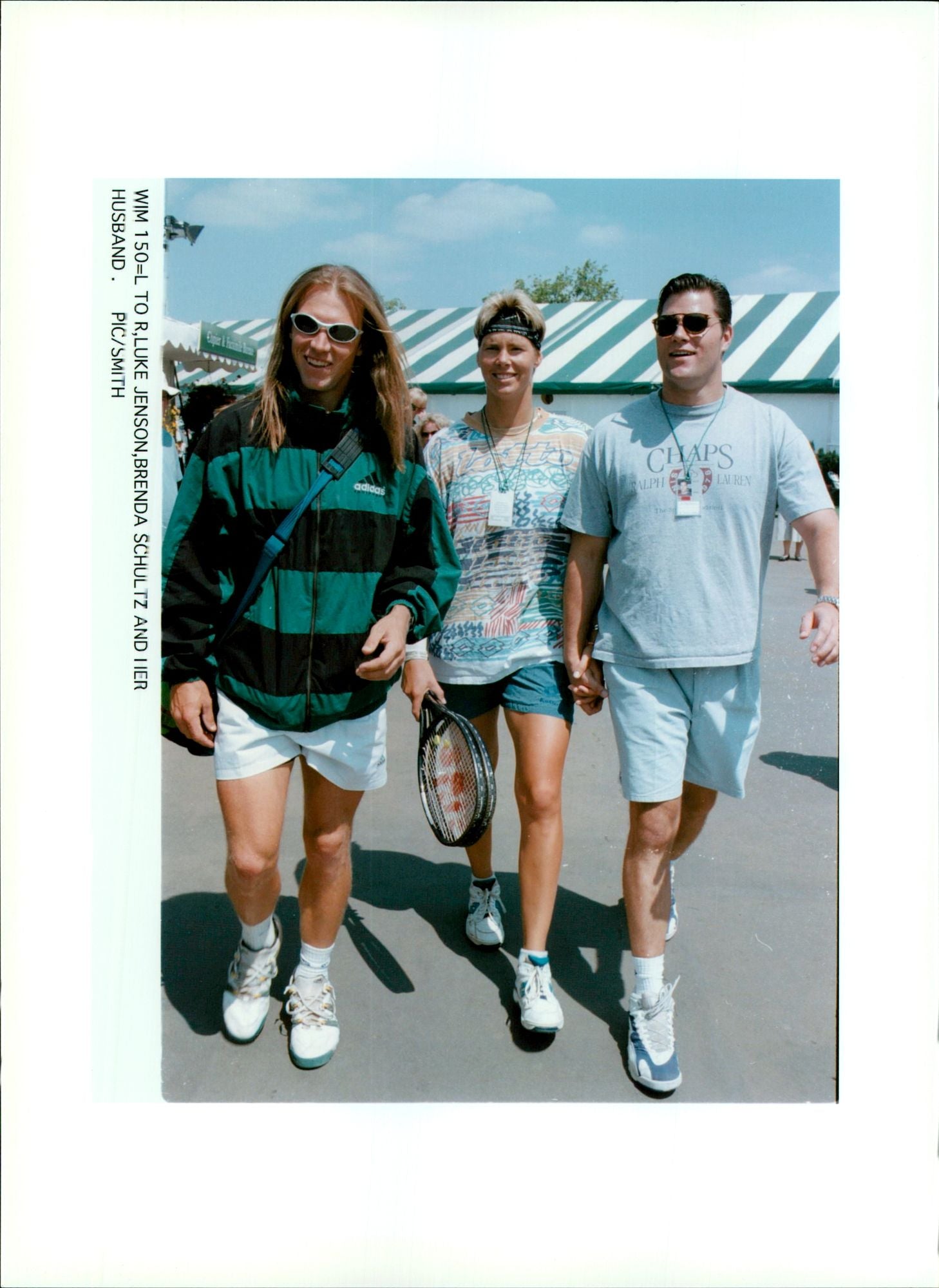 Luke Jenson with brenda schultz and her husband. - Vintage Photograph
