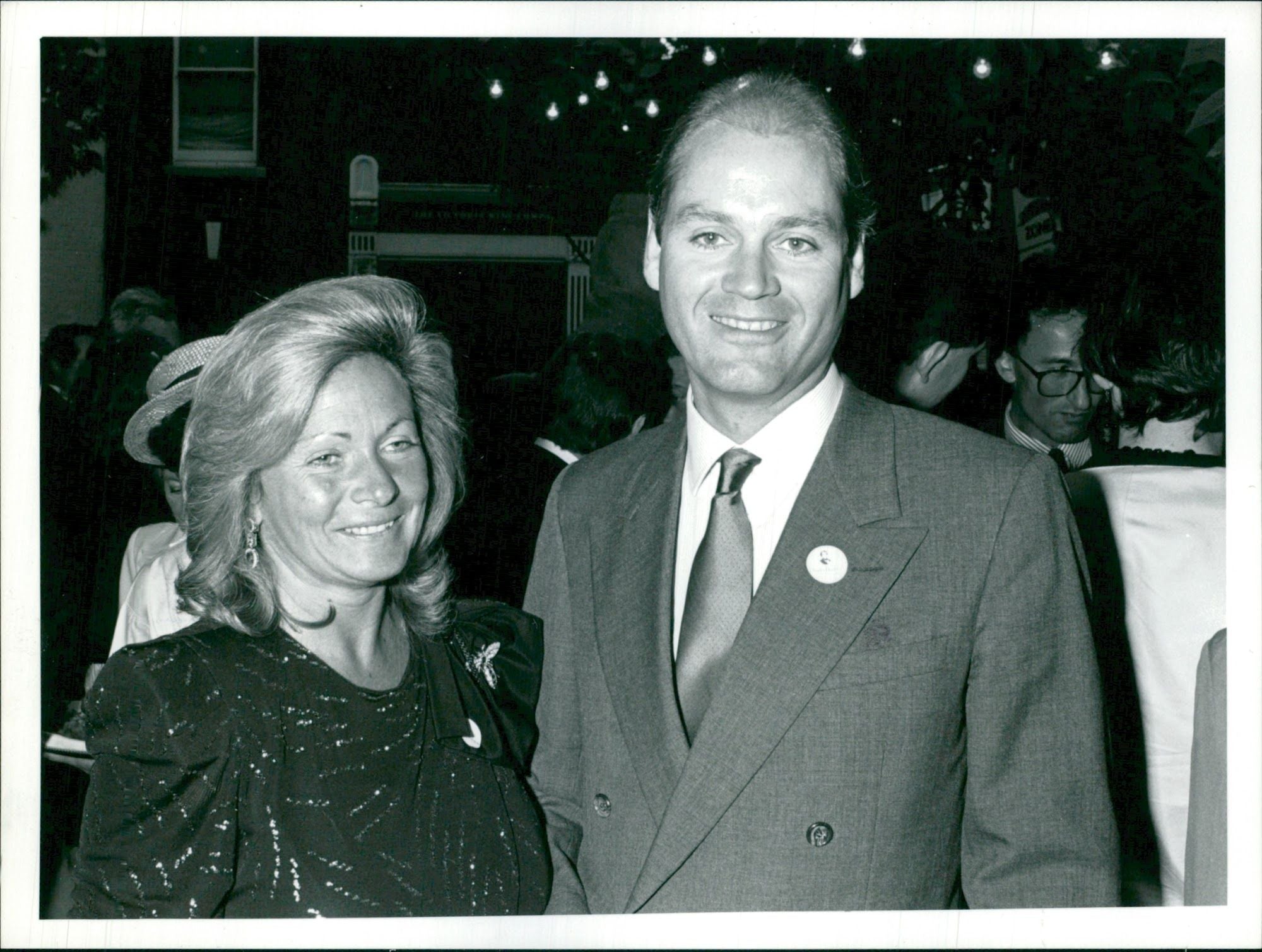 Simon Howard: with Mrs Hon. Simon - Vintage Photograph