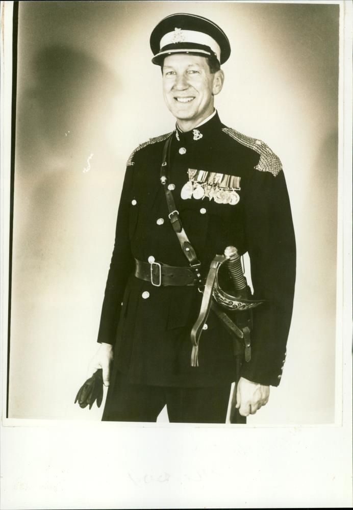 Colonel Robert de Carle. - Vintage Photograph