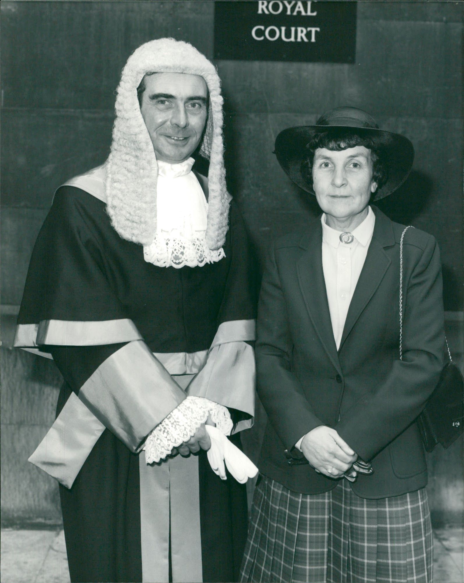 Judge Reginald Lockett with his wife edna. - Vintage Photograph