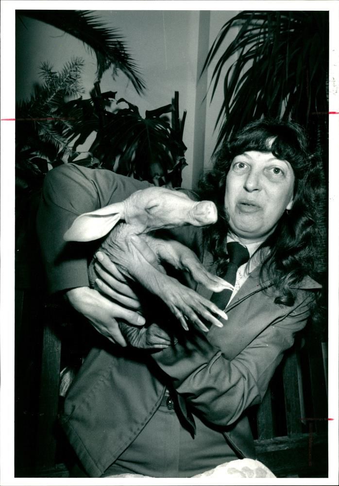 Abigail, pictured with Linda Sharp - Vintage Photograph