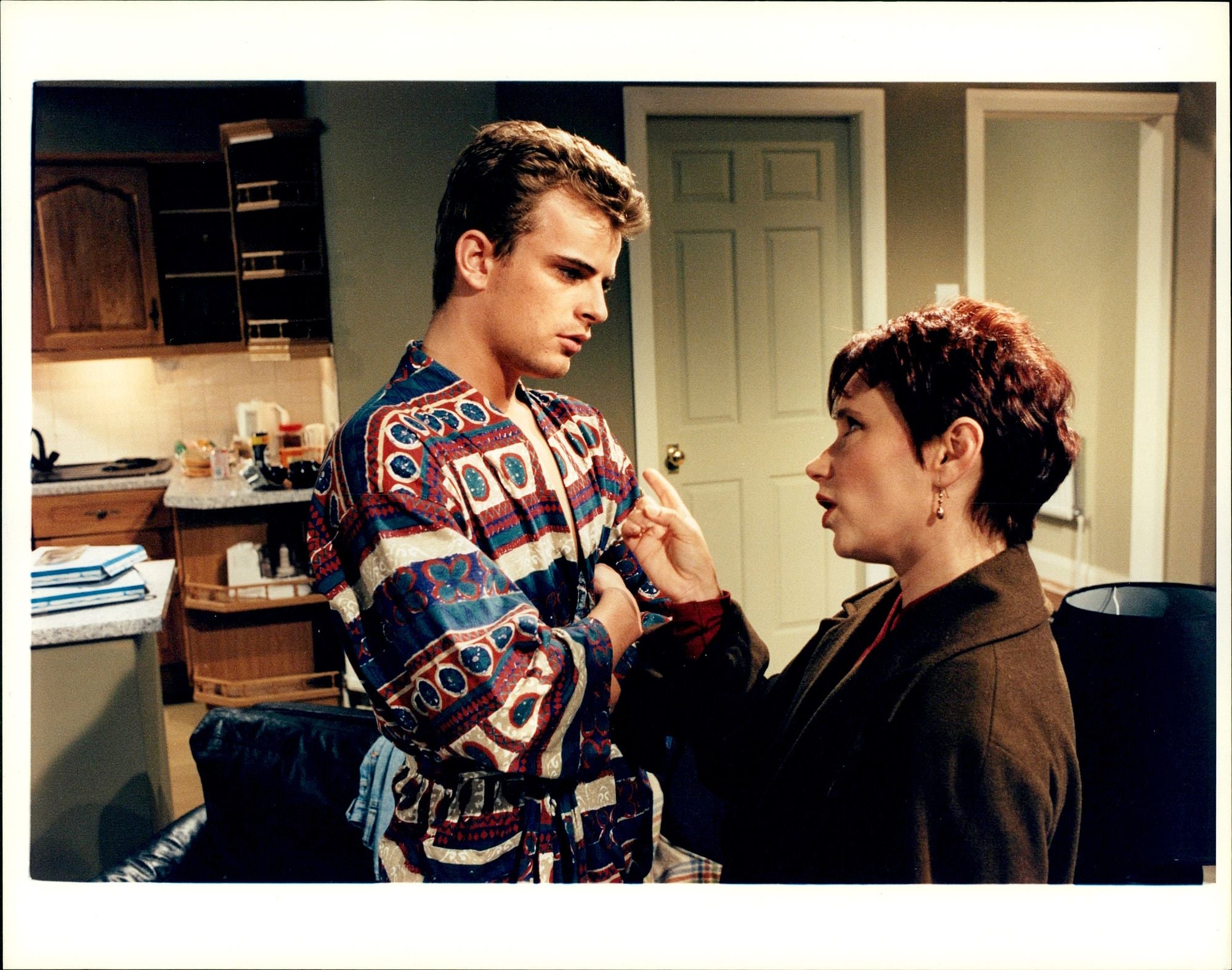 Soap Coronation Street,Simon Gregson and Janys Chambers - Vintage Phot
