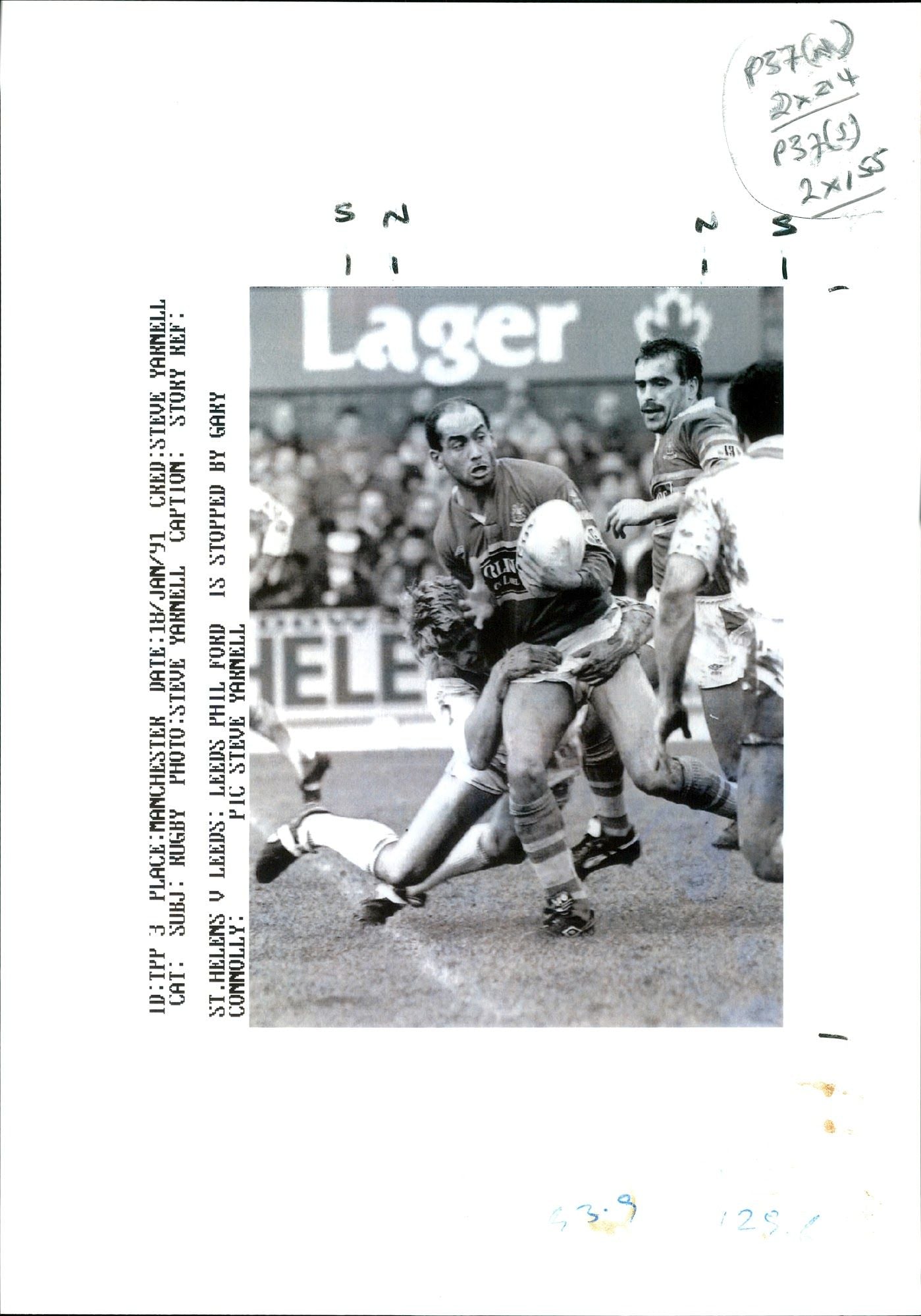 Gary Connolly with Phil Ford. - Vintage Photograph