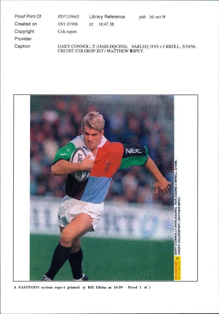 Gary Connolly. - Vintage Photograph