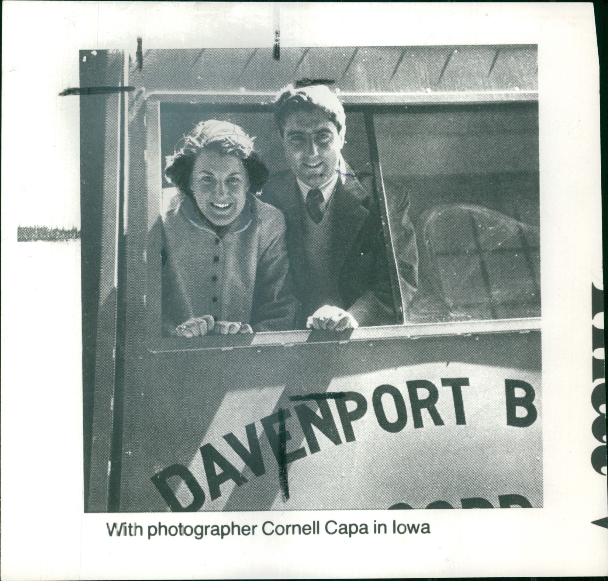 Dora Jane Hamblin with Corner Capa. - Vintage Photograph