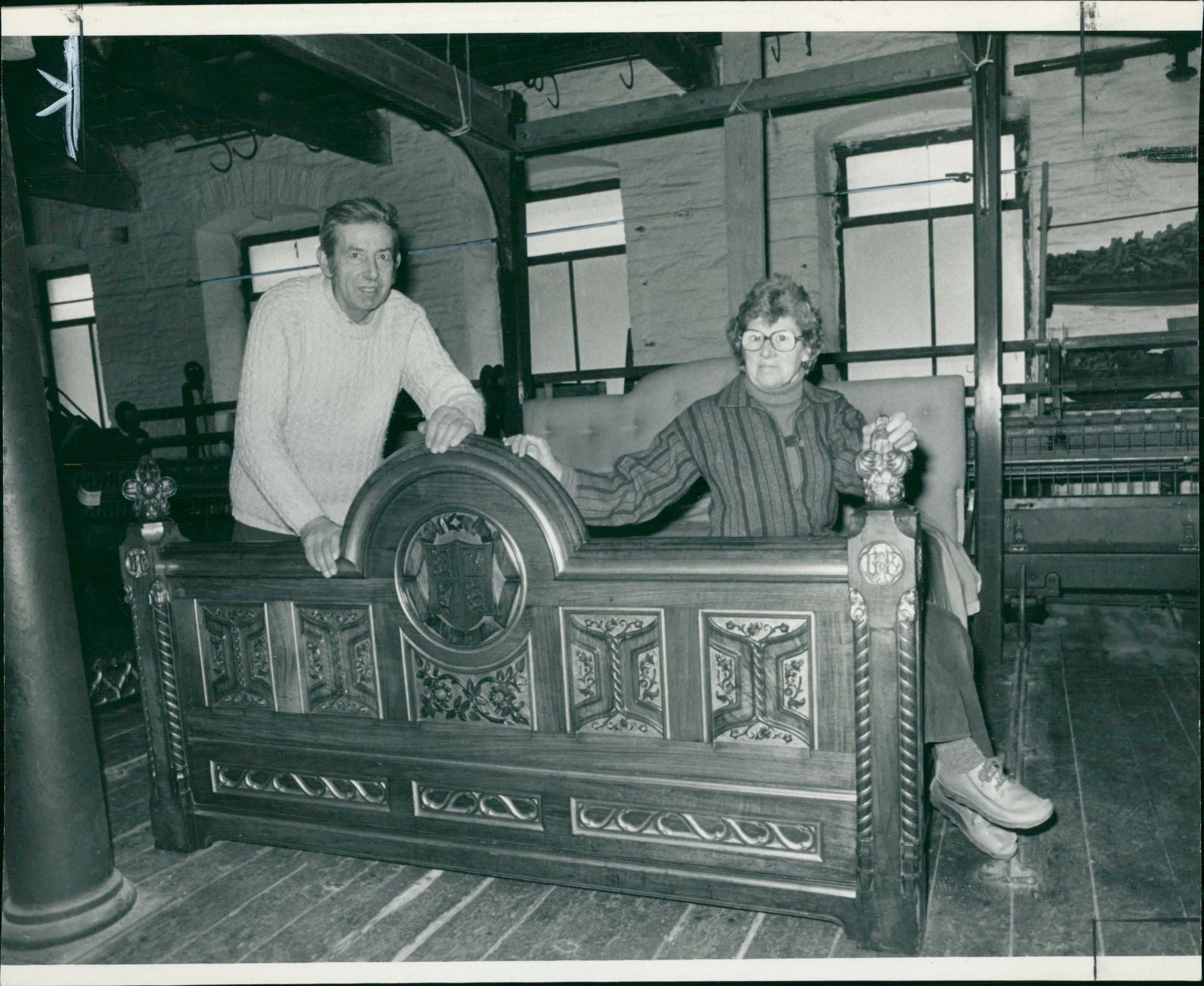 Mr. Ron Martin and his wife Wendy. - Vintage Photograph