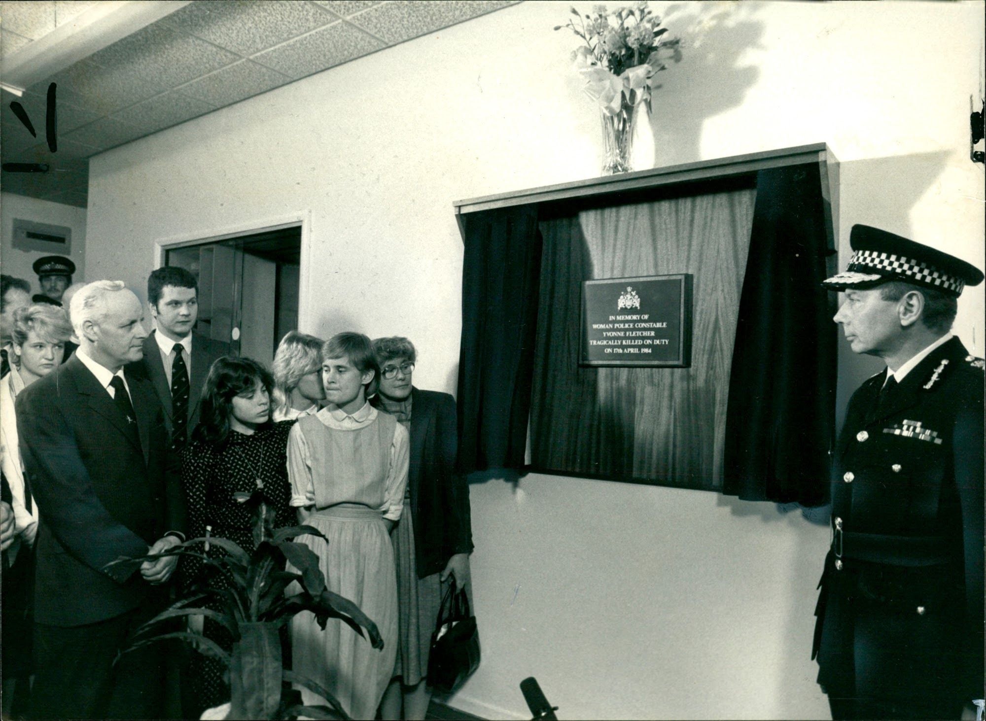 Kenneth Newman in Yvonne Fletcher Anniversary. - Vintage Photograph