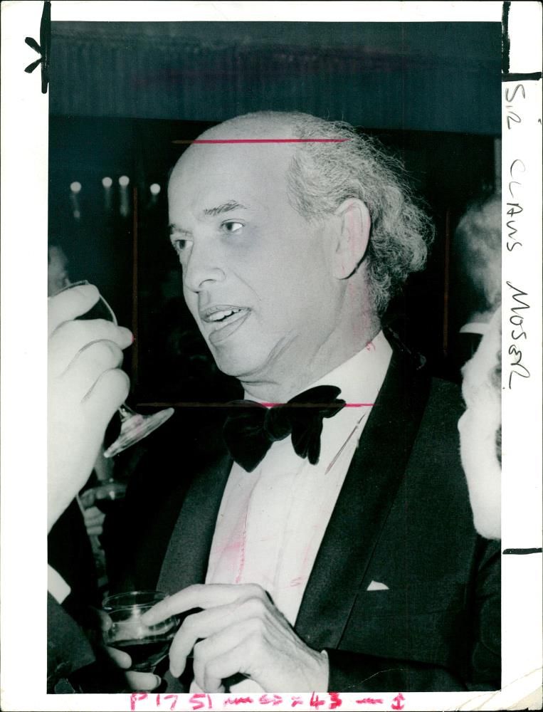 Sir Claus Adolf Moser - Vintage Photograph