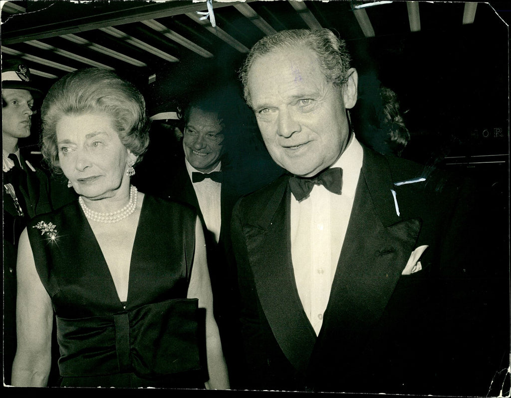 British wartime pilot Sir Douglas Bader with his wife Joan - Vintage P