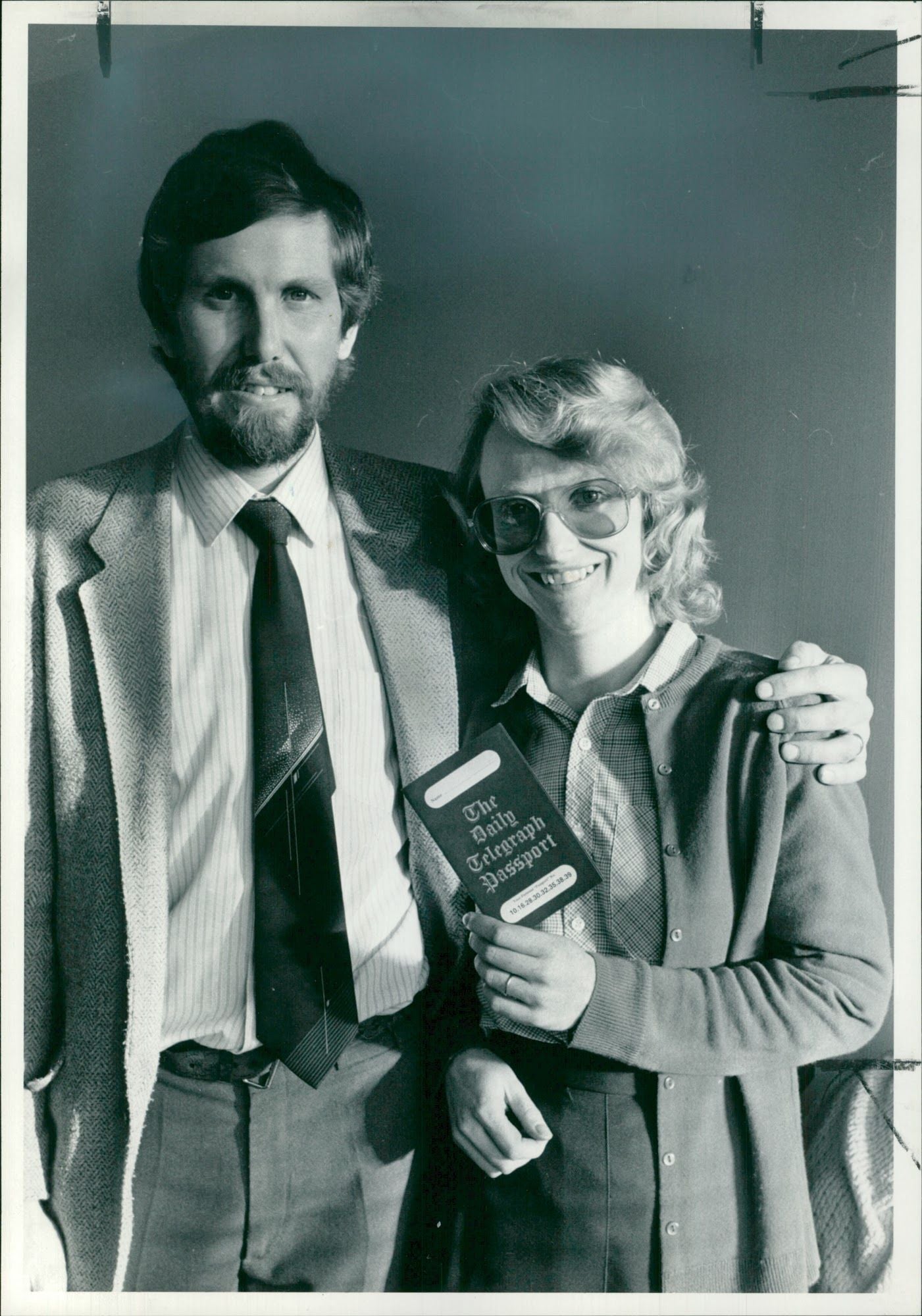 Daily Telegraph: Passport Game: Mrs. Sarah Doran and husband Michael.