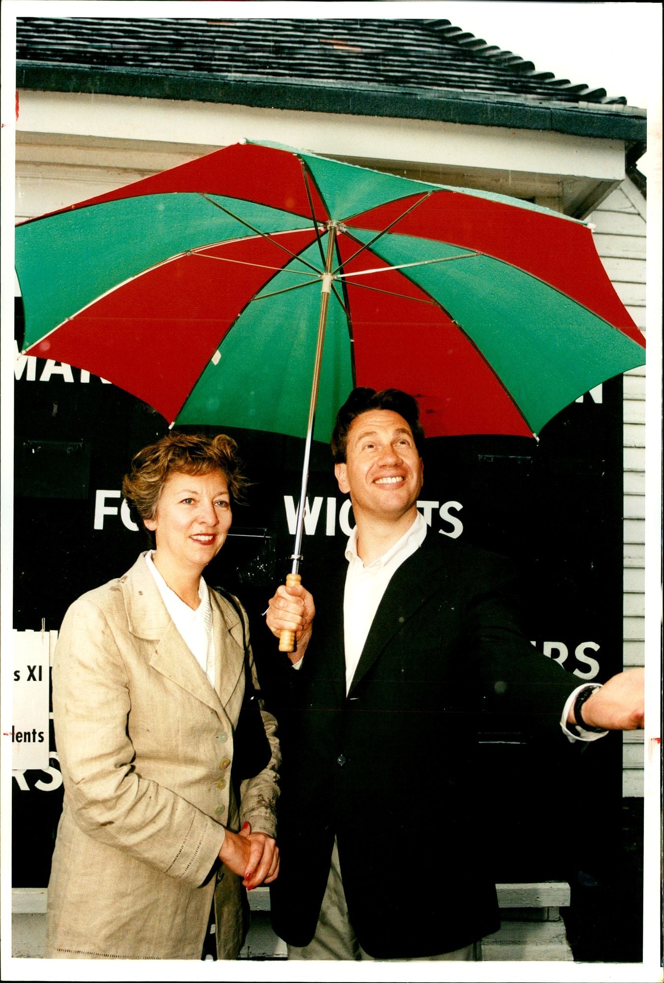 Michael Portillo and his wife Caroline. - Vintage Photograph