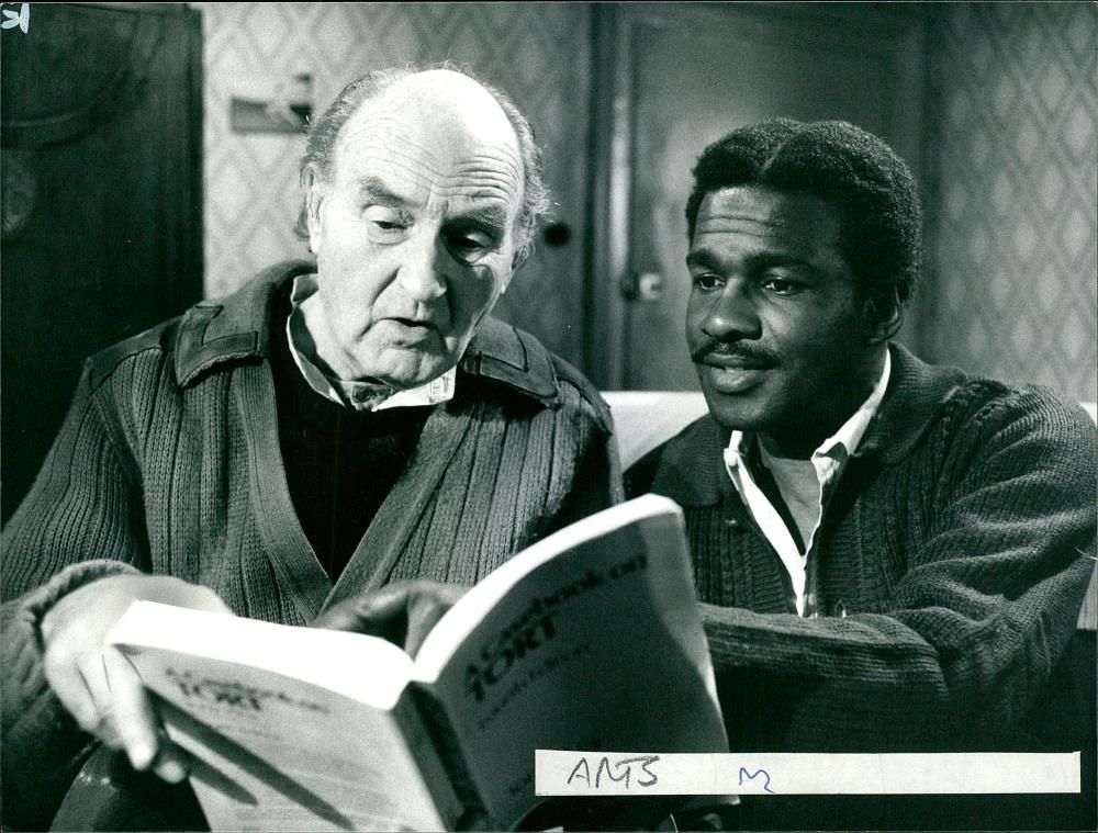 Maurice Denham with Rudolph Walker. - Vintage Photograph
