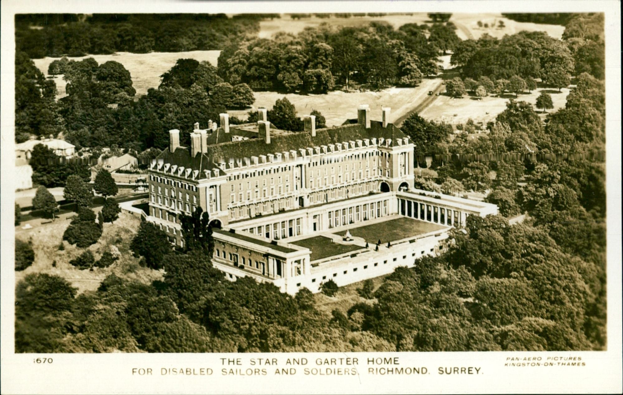 The Star and Garter Home Richmond. - Vintage Photograph