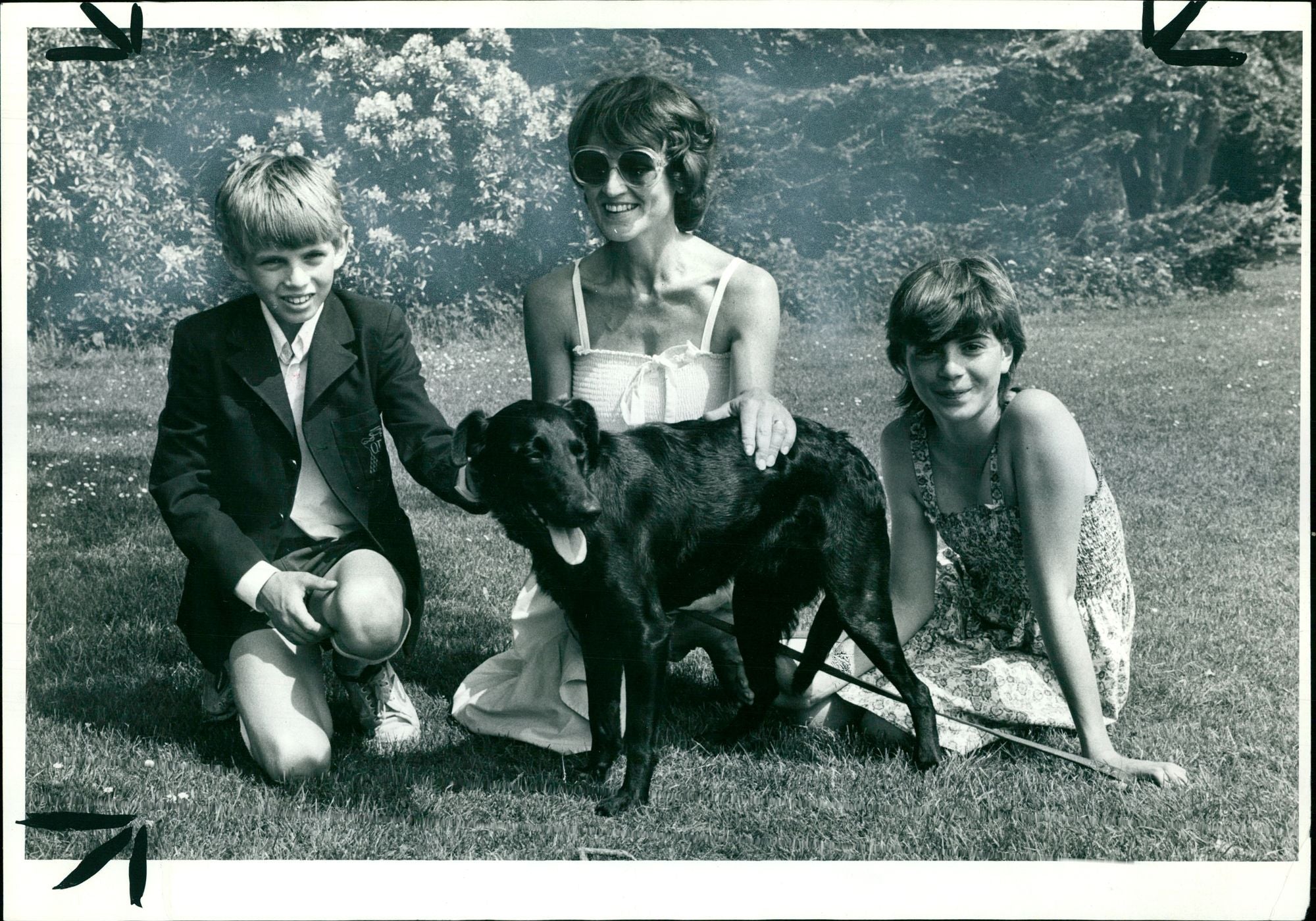 Lt Col David Chaundler and Mrs Geraldine with son Christopher. - Vinta