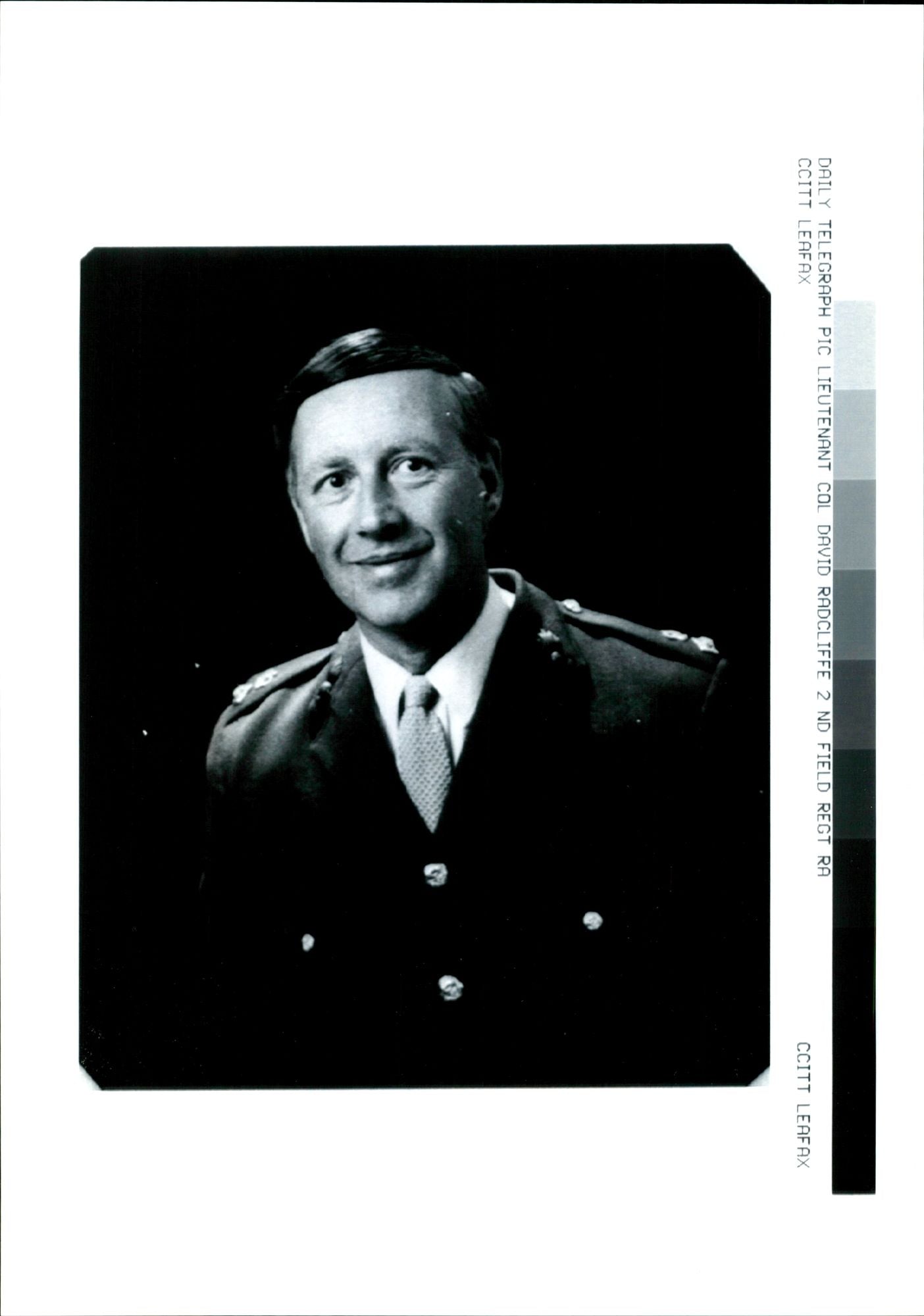 Lieutenant Colonel David Radcliffe. - Vintage Photograph