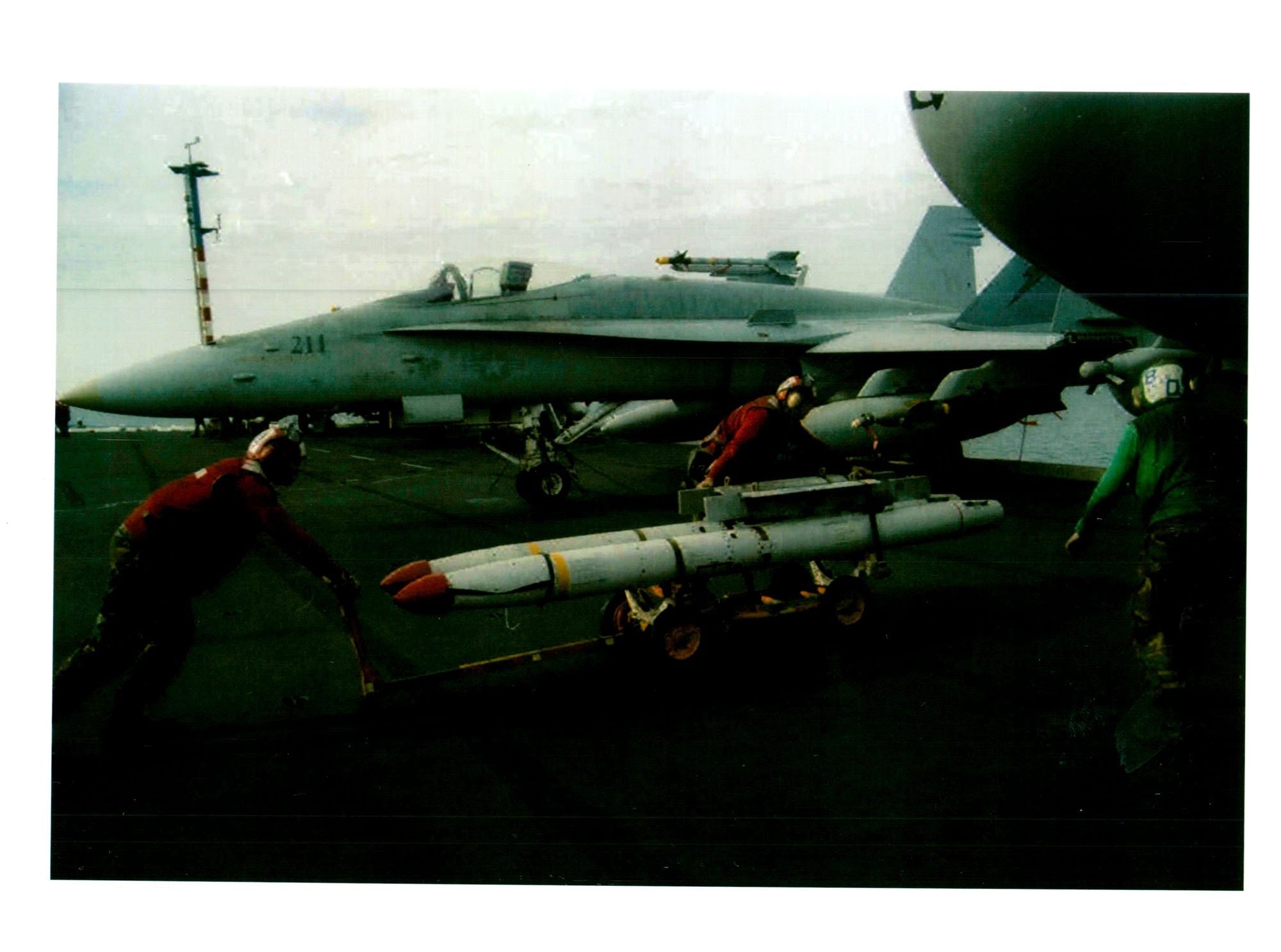 Ordnancemen from tactical electronic warfare squadron three get ready