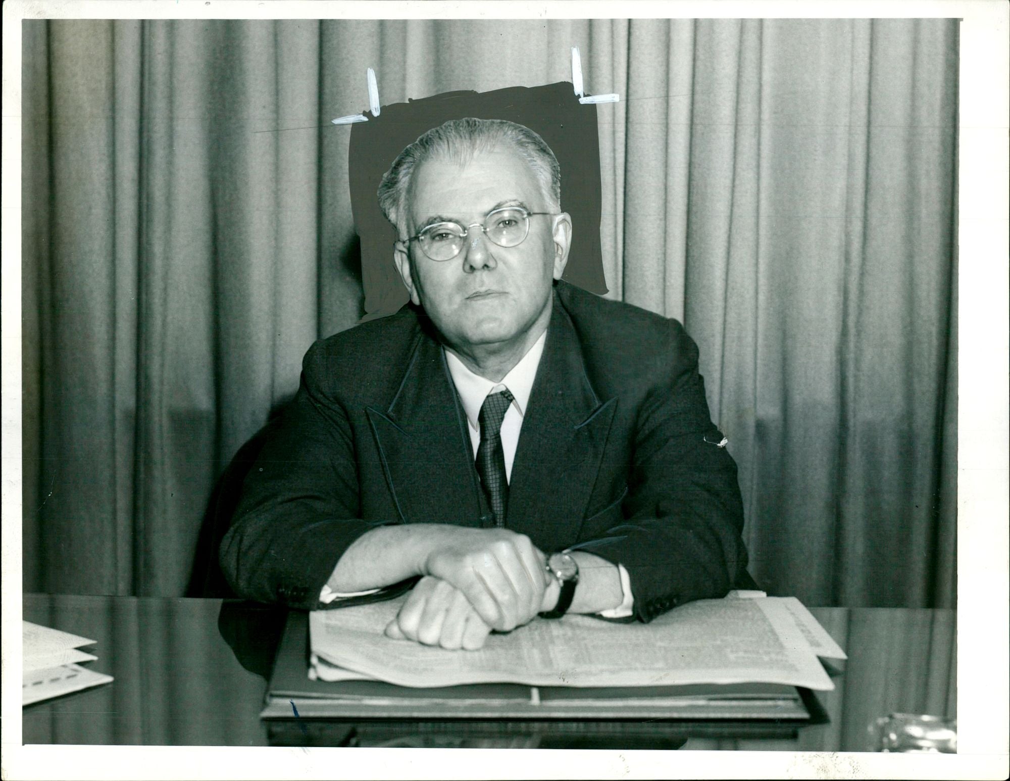William Wallace, former Chairman of Rowntree's - Vintage Photograph