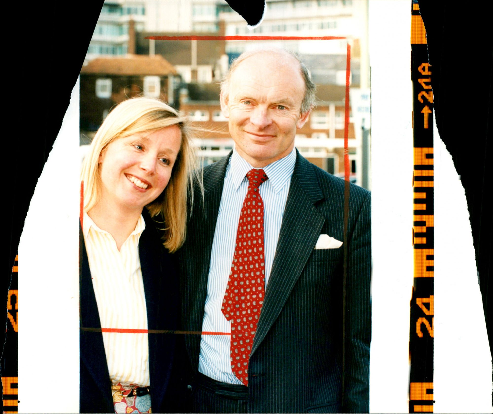 Mrs Penny Hayes with her husband, Brigadier Vere Hayes - Vintage Photo