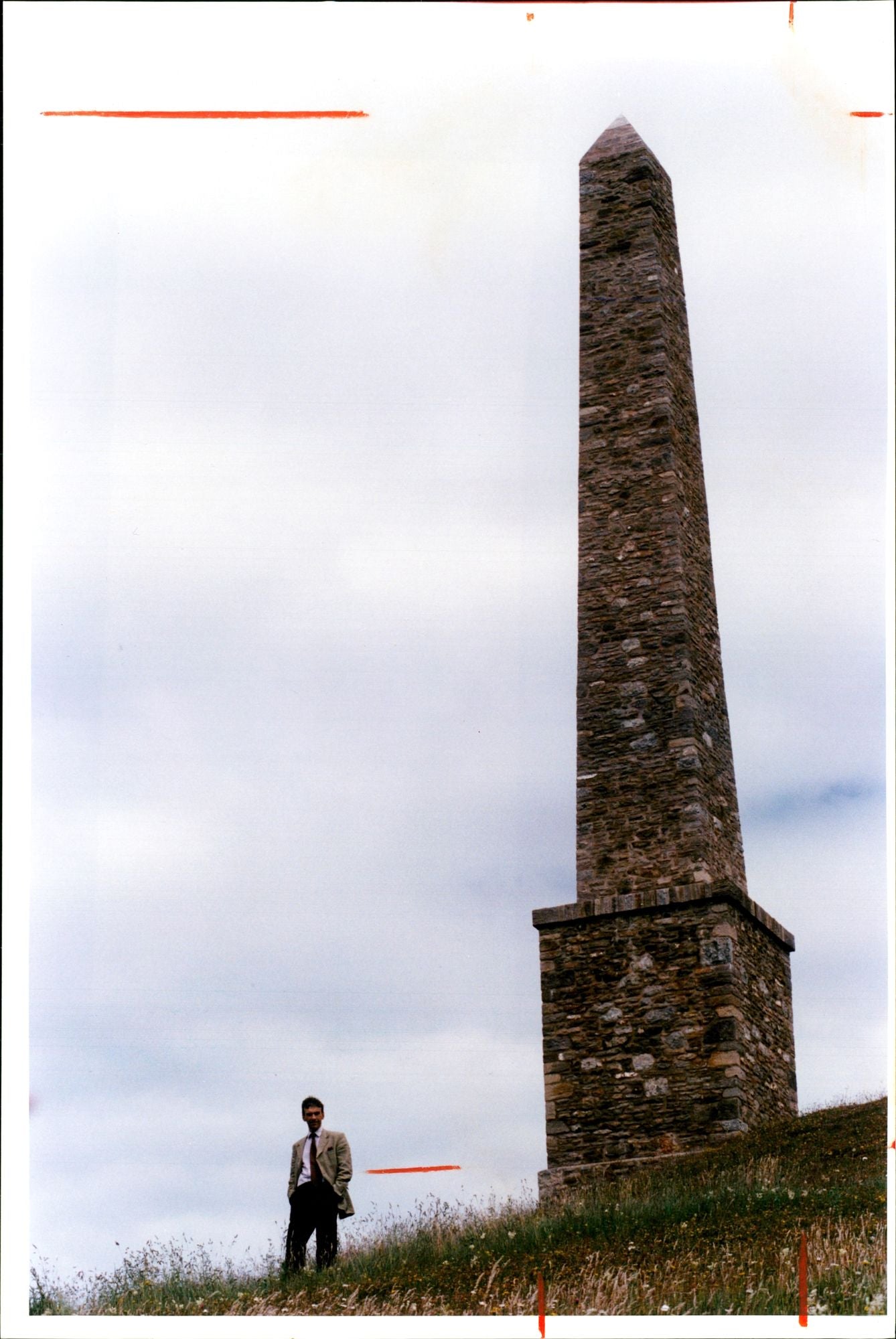 Richard Broyd, hotel proprietor and owner of the obelisk. - Vintage Ph