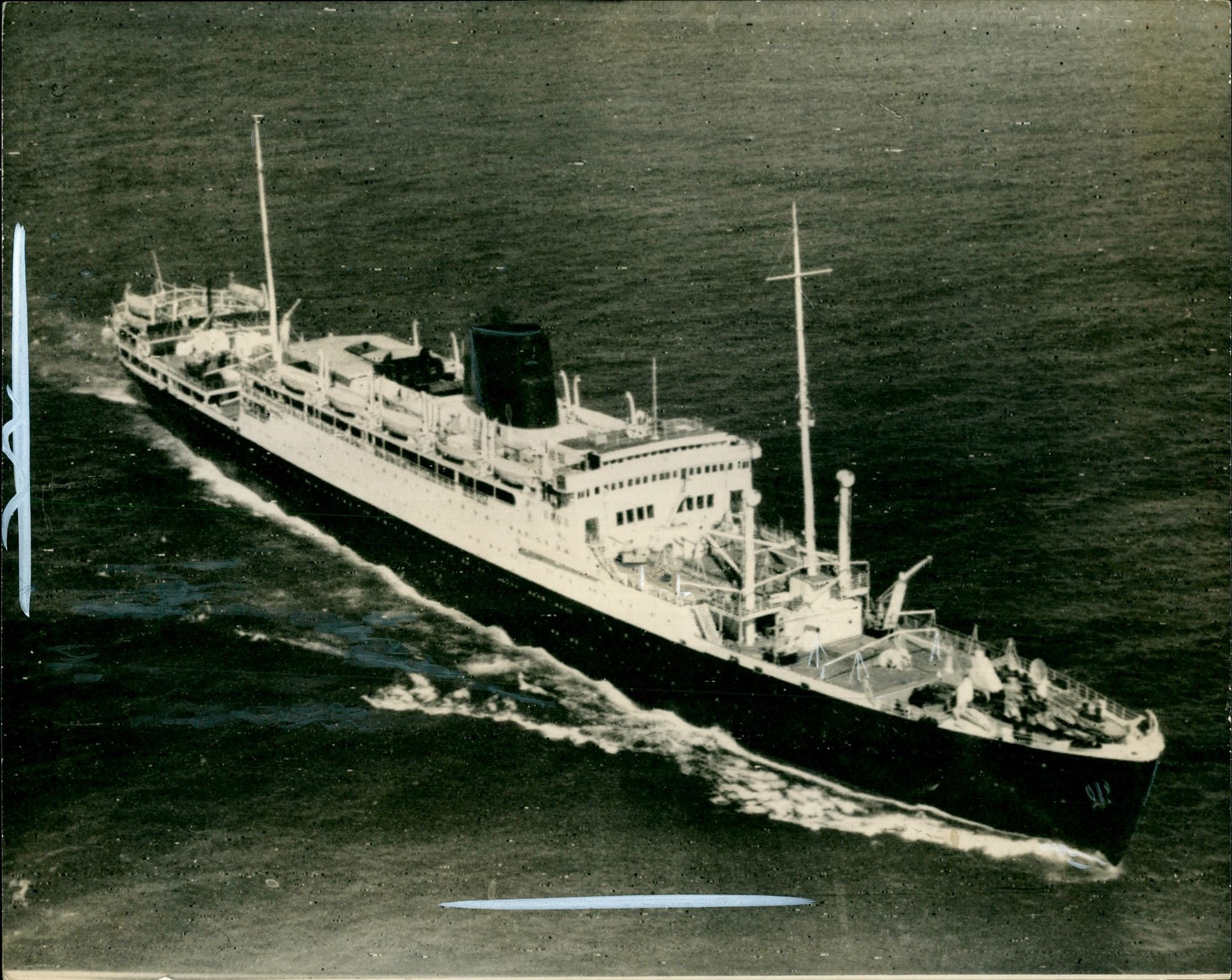 French liner Champollion which wrecked near Beirut - Vintage Photograp