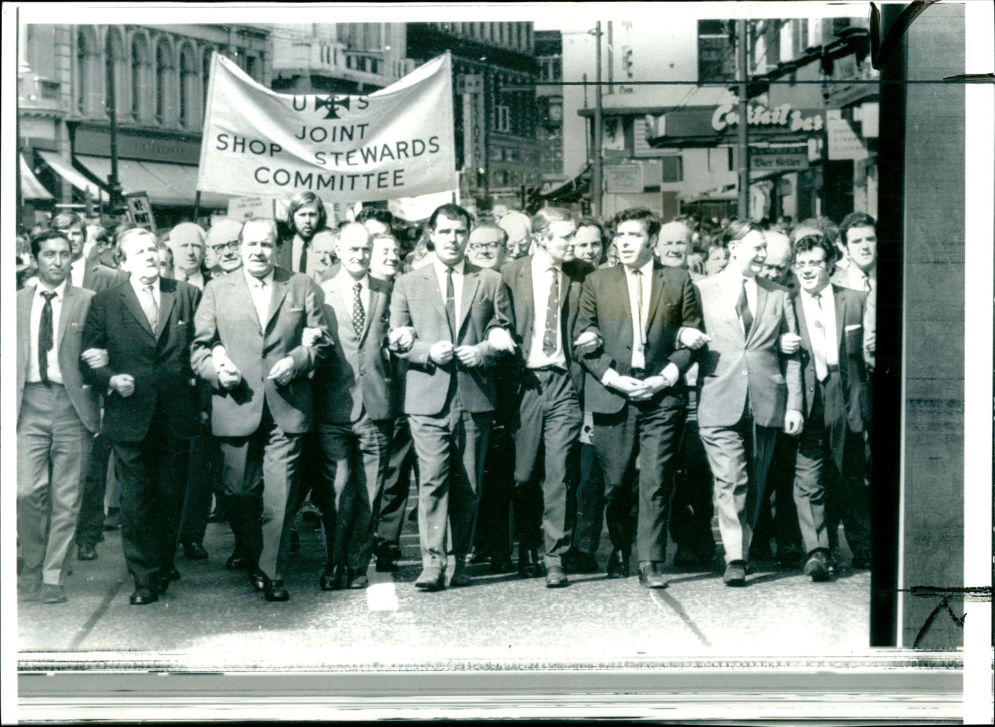 Baron Feather with Mr Hugh Scanlon. - Vintage Photograph