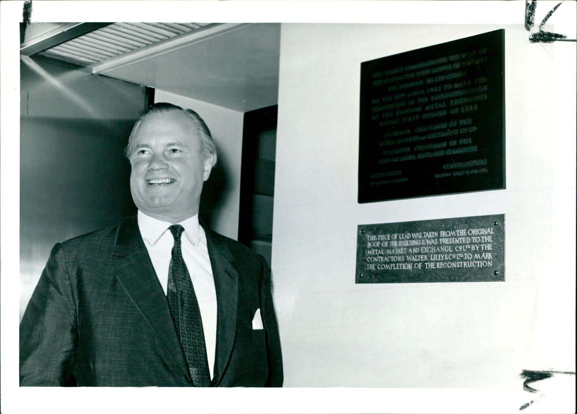 A photo of Mr F.F. Wolff, senior partner of Rudolf Wolff & Co. - Vinta