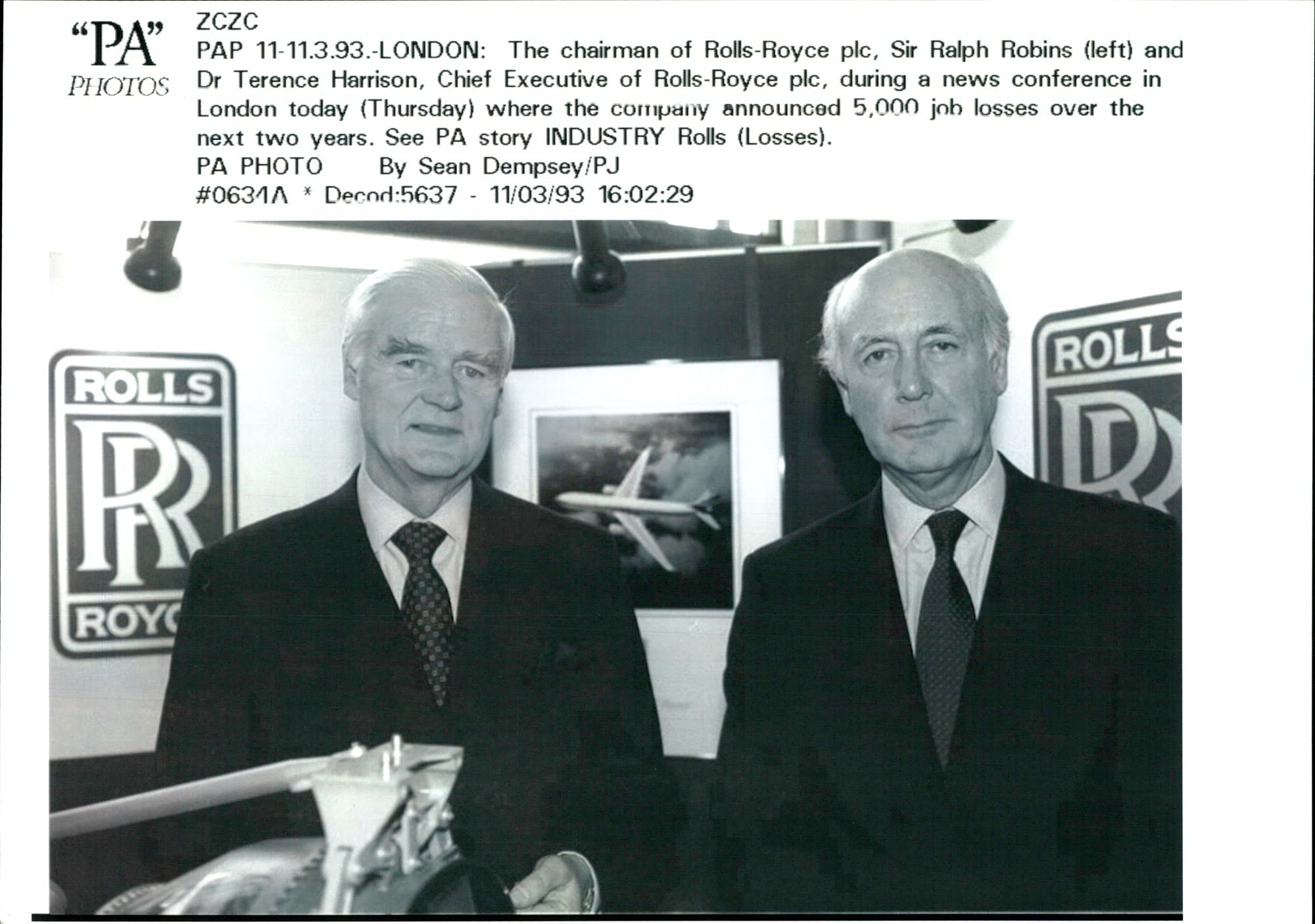 Ralph Robins and Dr. Terence Harrison - Vintage Photograph