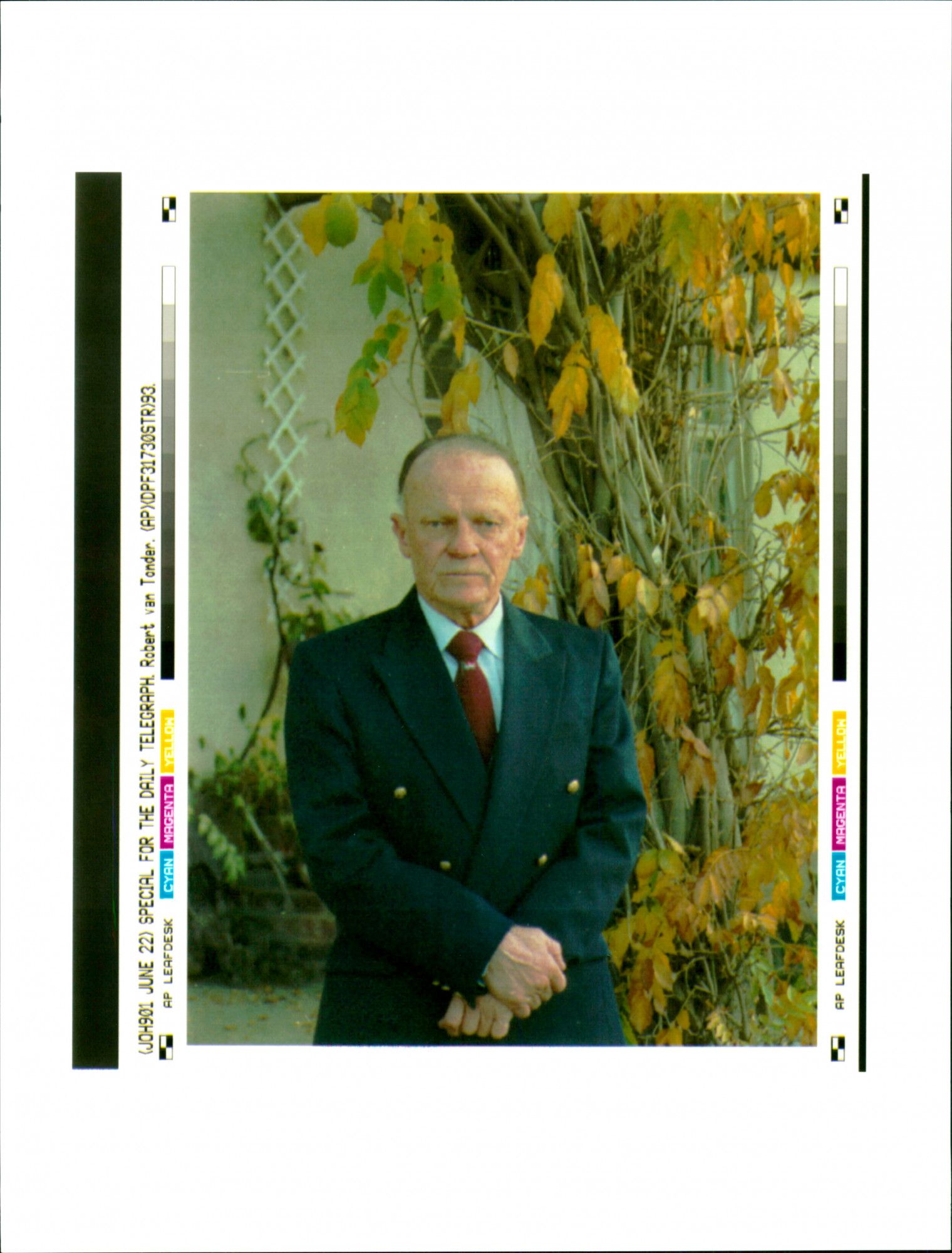 Robert Van Tonder - founder of Boer State Party - Vintage Photograph