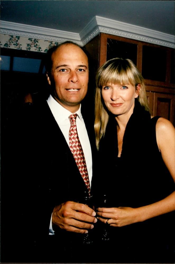 Fashion designer Amanda Wakeley with her husband Neil Gillon - Vintage