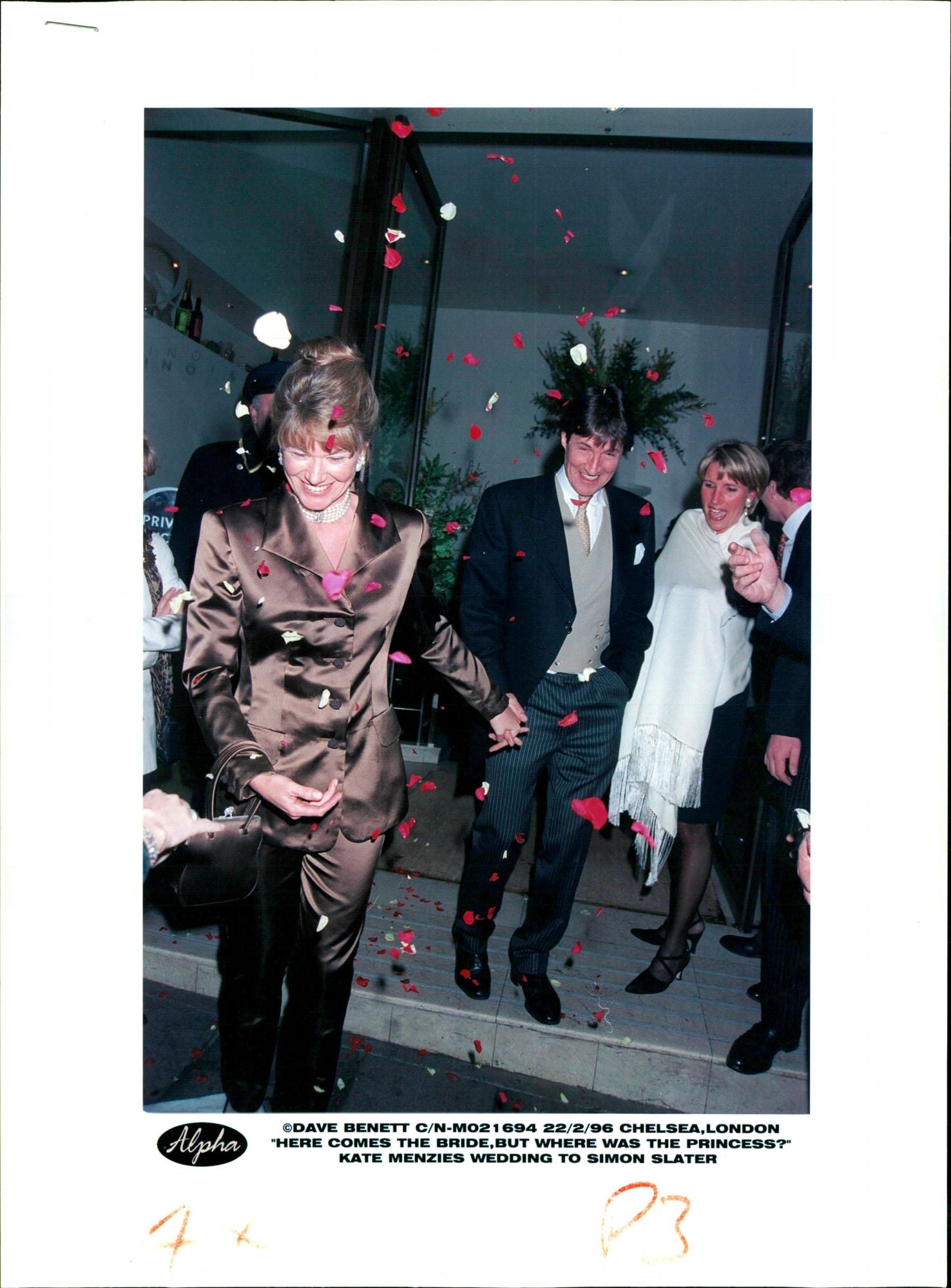 Kate Menzies and Simon Slater wedding - Vintage Photograph