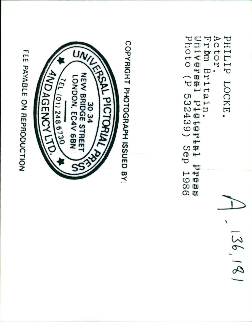 Philip Locke - Vintage Photograph