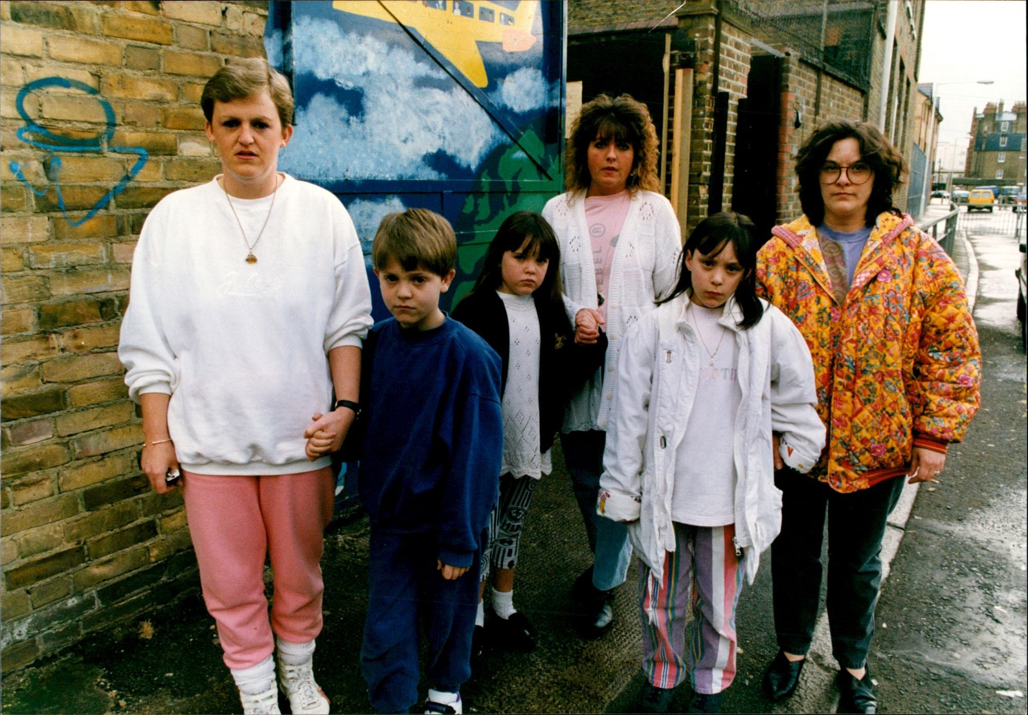 Barbara Hubbard with son, John, Linzey Watkins, mother Jackie, and Emm