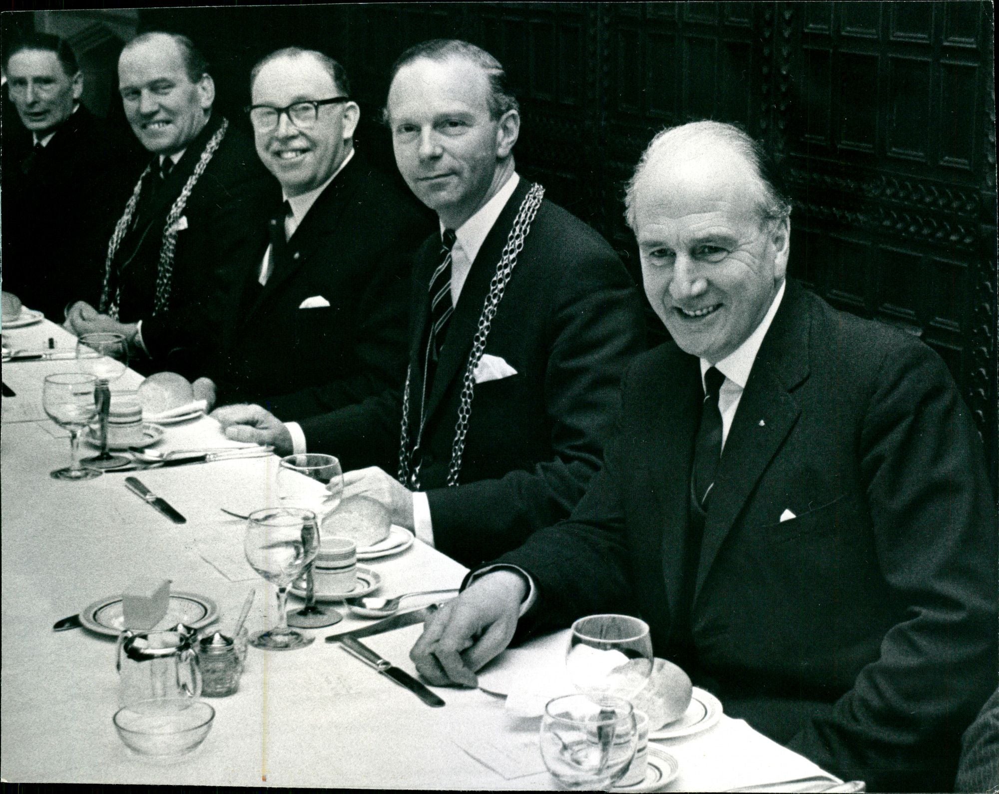 Mr. R.F.P. Hoskins, Mr. James Hipwell, Mr. W.M. Bishop, Mr. Harry Perr