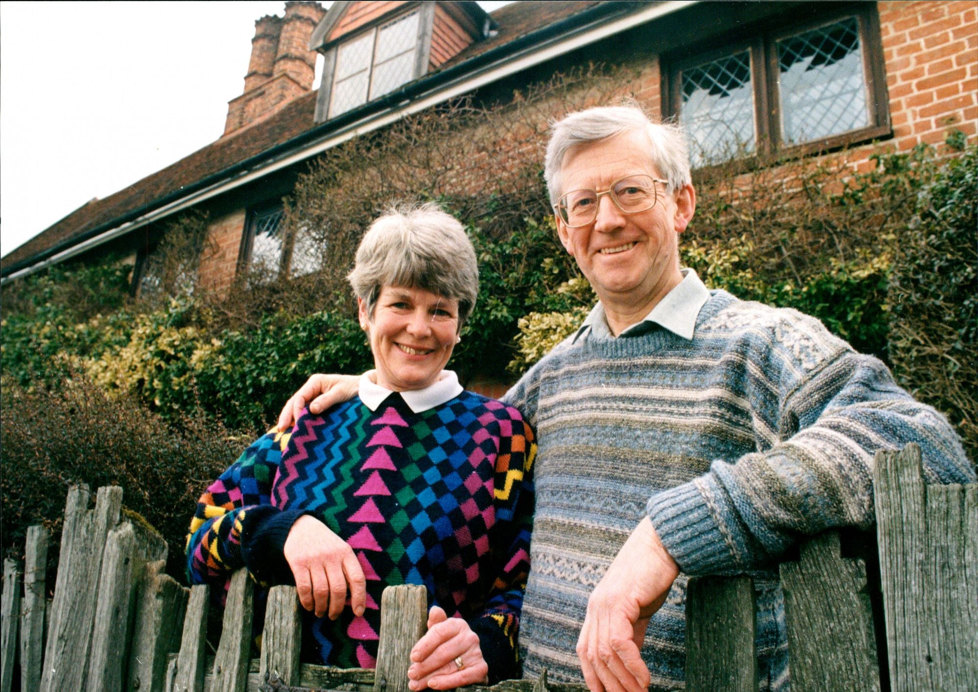 Dr. Bill Pagan and his wife Eva. - Vintage Photograph