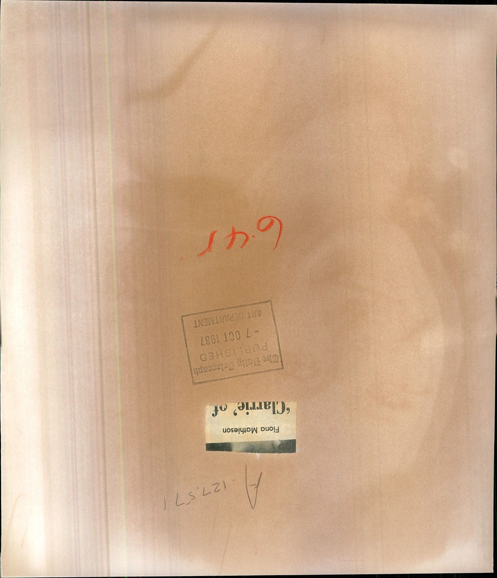 1987 FIONA MATHIESON PLAYED CLARRIE GRUNDY FORMER ACTRESS PRESS FILM P