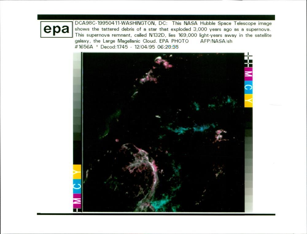 The Tattered Debris of a star that Exploded. - Vintage Photograph