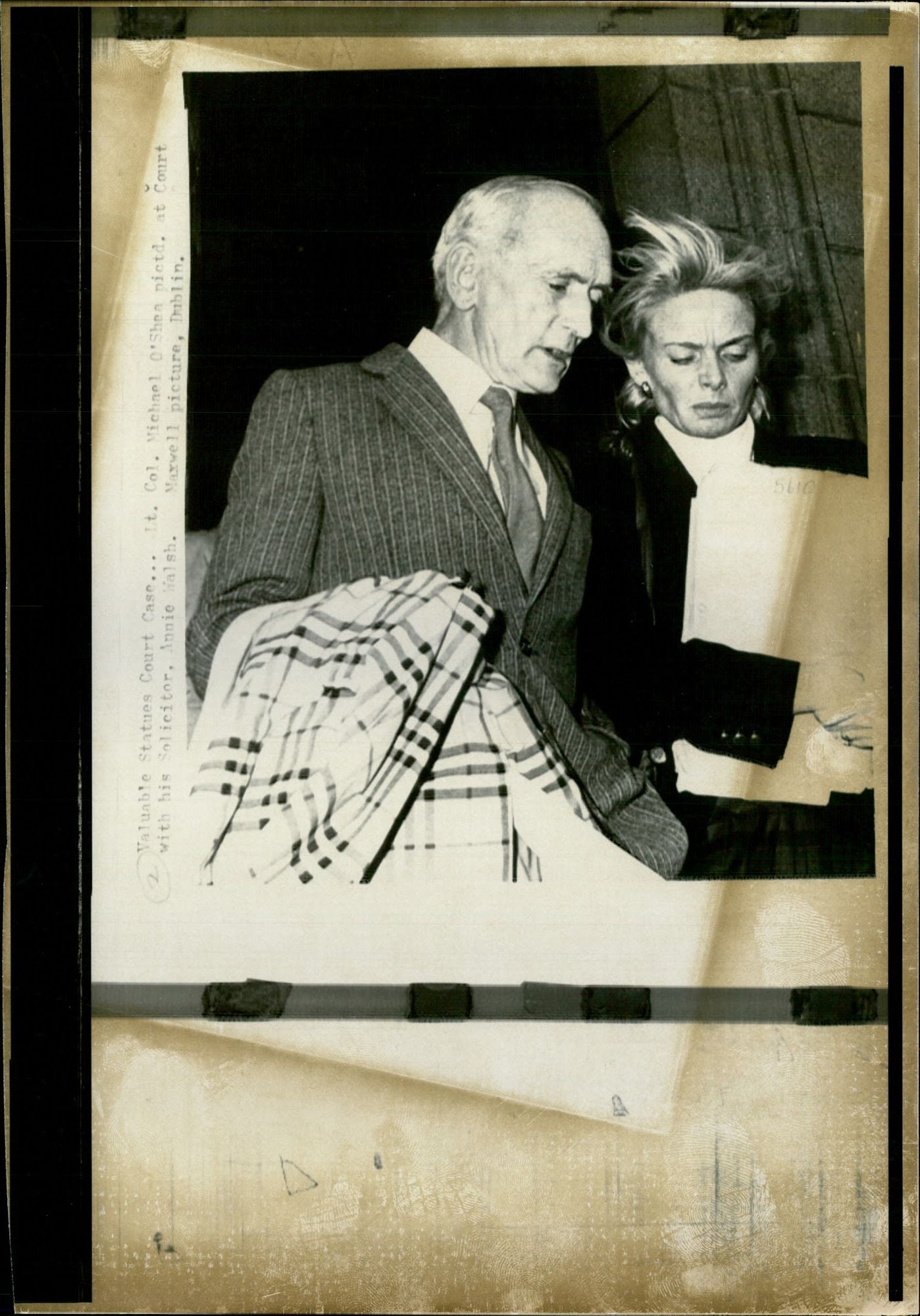 Lt. Col. Michael O'Shea and his wife, Annie Walsh. - Vintage Photograp