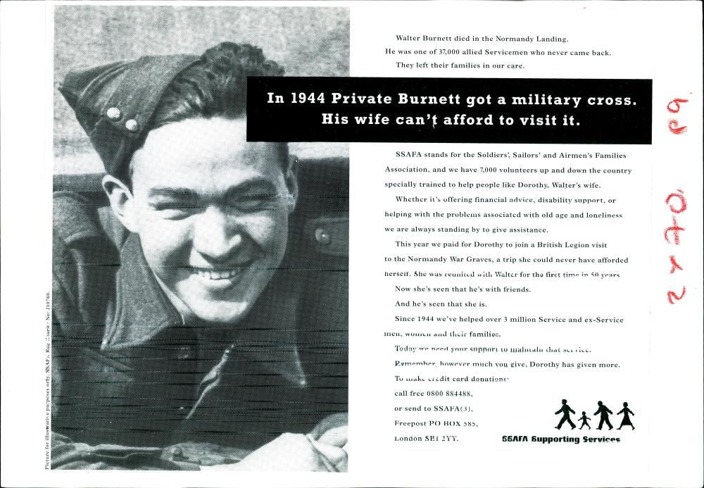 Poster of SSAFA. - Vintage Photograph