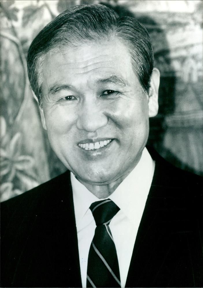 Roh Tae-woo, former President of South Korea - Vintage Photograph