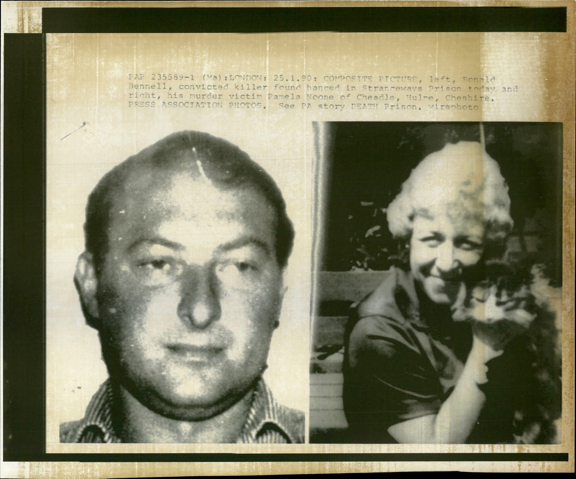 1990 PAMELA NOONE CHEADLE CHESHIRE WAS MURDERED CONVICTED KILLER TONAL