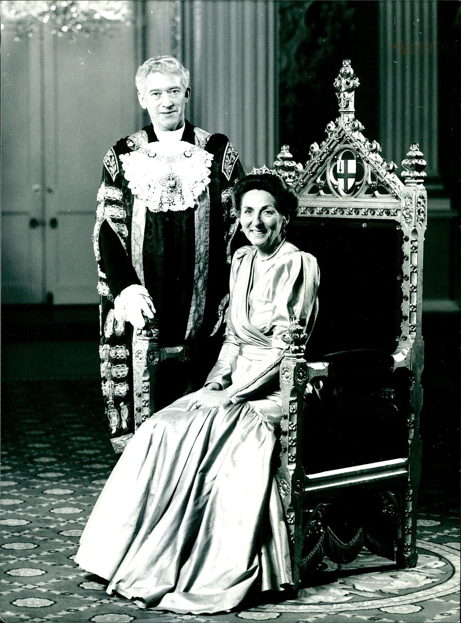 Sir Greville Douglas Spratt and Sheila Pratt. - Vintage Photograph