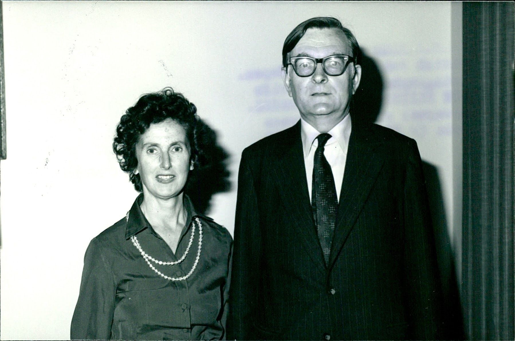 Sir Hugh Cortazzi with his wife Lady Elizabeth E. Cortazzi - Vintage P