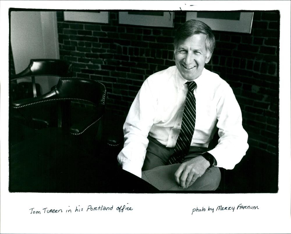 Thomas Tureen in his Portland office - Vintage Photograph
